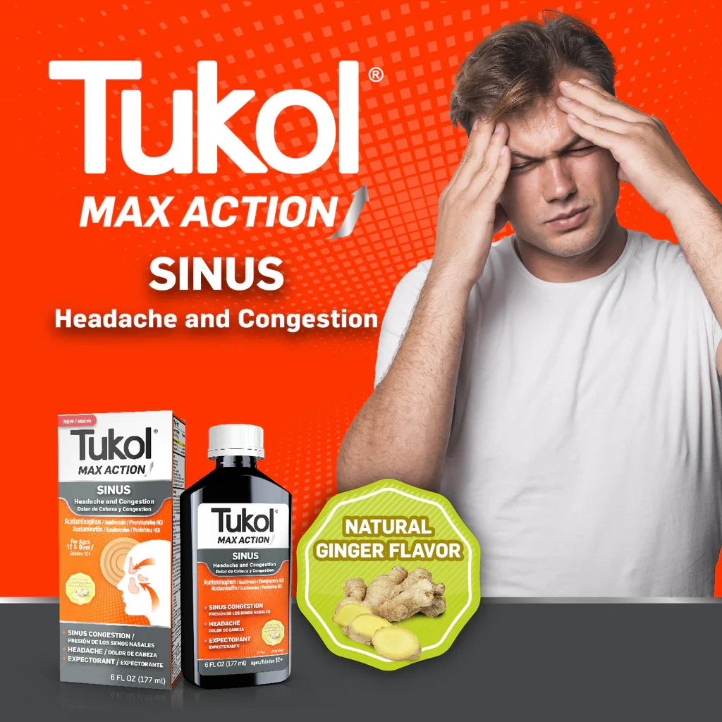 TUKOL SINUS LIQUID 6 FL OZ – Porpa International LLC