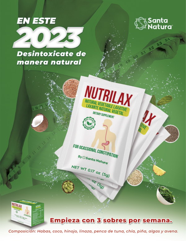 Santa Natura NUTRILAX DISPLAY / 24 SACHETS – Porpa International LLC